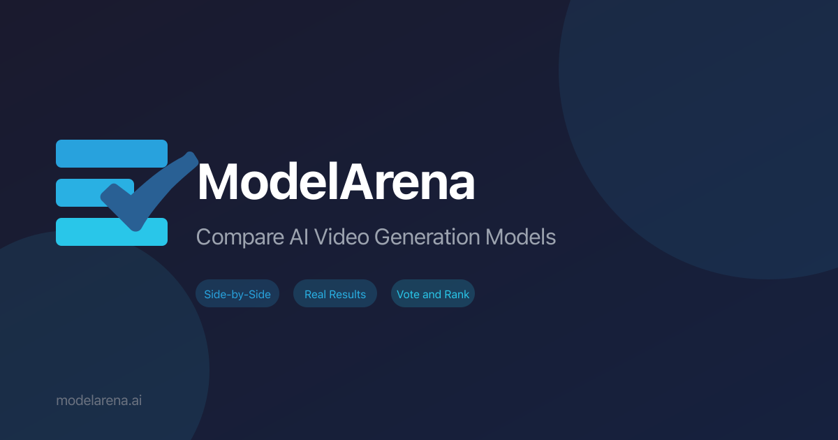 ModelArena - AI Video Generation Comparison